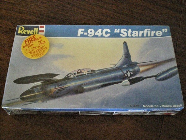 Revell F-94c Starfire Airplane Jet Plane Model Kit 4353 MISB F46 for ...