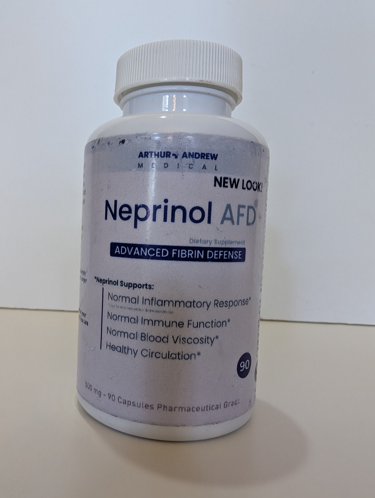 Arthur Andrew Neprinol AFD Advanced Fibrin Defense 90Cap/500mg Exp. 1/1 ...