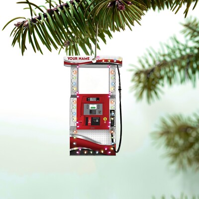 Personalized Fuel dispenser Gasoline Christmas Ornament, Oil Gas ...