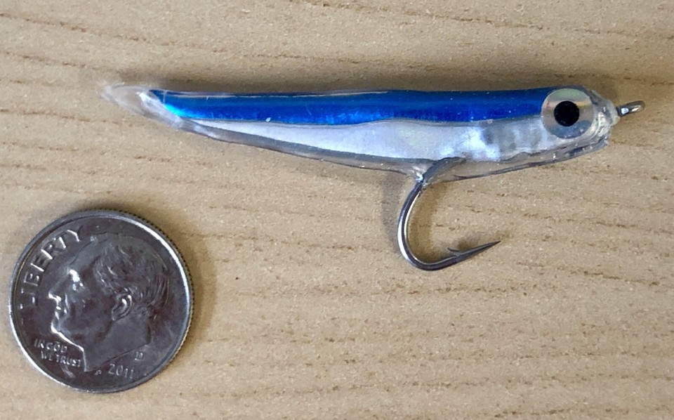 MEDIUM GUMMY MINNOW FLY. #4. YOU PICK COLOR. FLY FISHING SALTWATER ...
