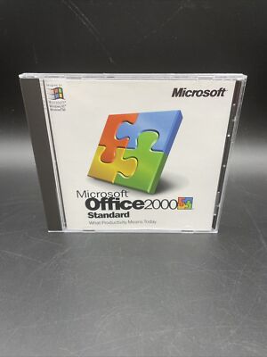 Microsoft Office 2000 Standard UPGRADE with Product Key Genuine CD | eBay