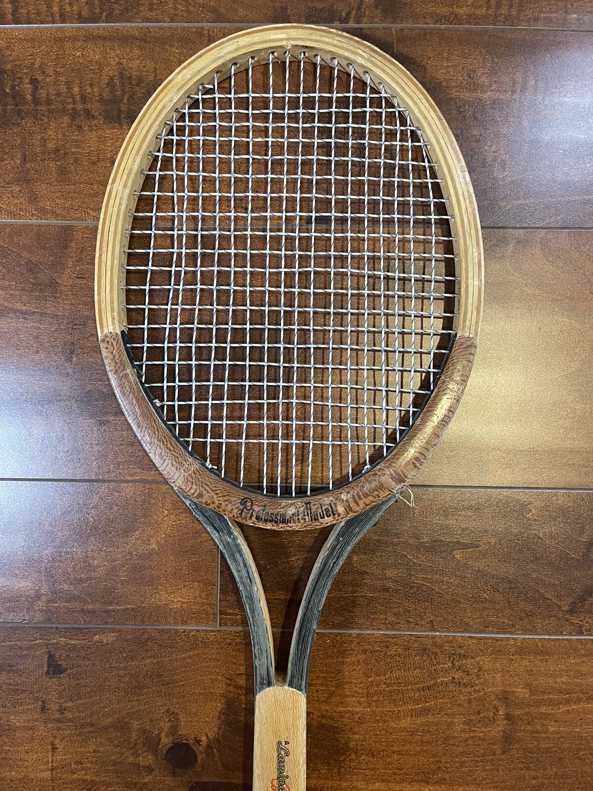 Professional Model Laminated Construction Vintage Wood Tennis Racquet ...