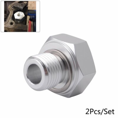 2Pc Oil Pressure Adapter Fitting LS Swap Gauge Sensor Adapter M16x1.5 ...