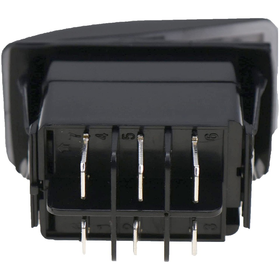 0D4767 Rocker Switch DPDT Spade ON-Off-(ON) for Generac RV Guardian ...