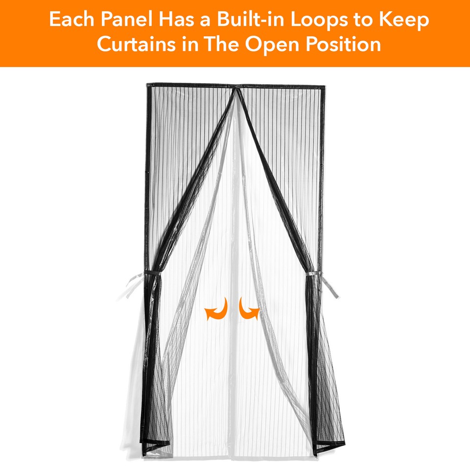 Improved Magic Screen Hands Free Magnetic Door Stronger Magnet & Heavy ...