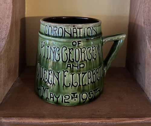 Exceptional C H Brannam, Barnstaple Pottery, Coronation Mug King George ...