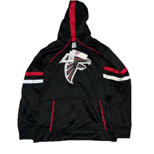 Atlanta Falcons NFL Team Apparel Pullover Black Hoodie Sweatshirt Men ...