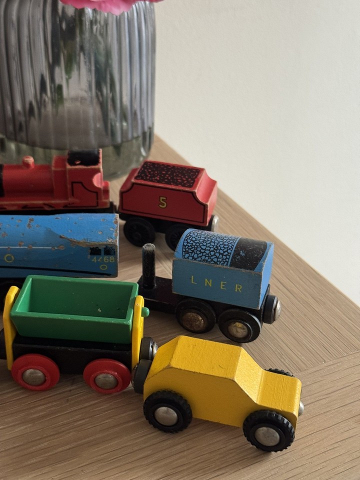 Vintage Brio Trains & Carriages Wooden Trains Wooden Train Track Train ...