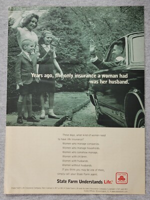 1998 Magazine Advertisement Page State Farm Insurance Car Vintage Print ...