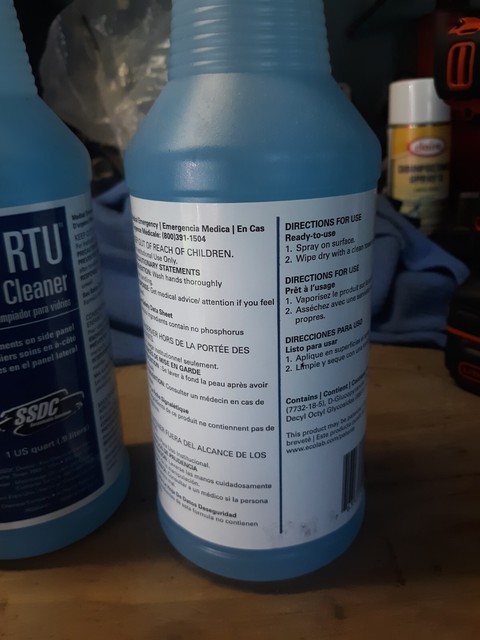 SSDC Multisheen RTU Glass Cleaner 1 Quart Bottles 1112114 for sale ...