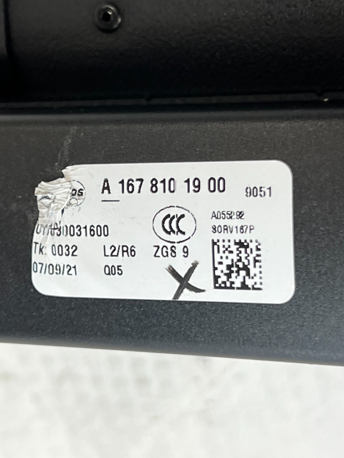 2022 Mercedes-BENZ GLE 350 CLASS Retracting Cargo Cover A 167 810 19 00 ...