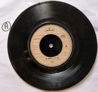 10cc I'm Mandy Fly Me 7" Mercury 6008019 EX 1976 I'm Mandy Fly Me/How ...