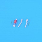 Dollhouse Miniature Bathroom Accessory Toothbrush Toothpaste Cup Glass ...