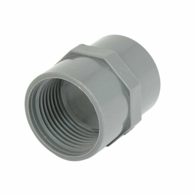 32mm Female Threaded PVC Straight Water Hose Piping Connector Coupler ...