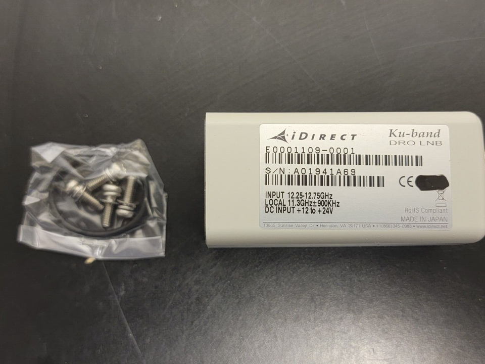 iDirect KU-Band DRO LNB 12.25-12.75GHz Local 11.3GHz - DC+12+24V | eBay
