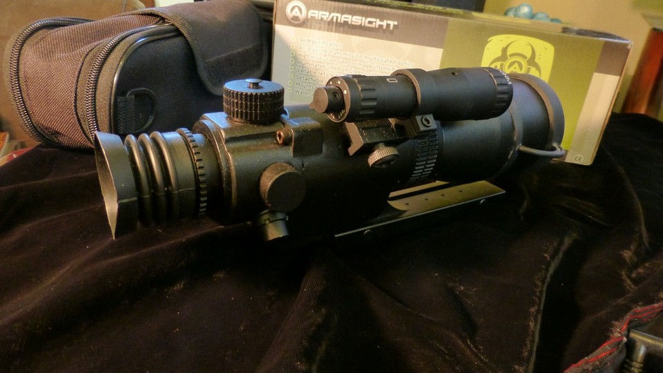 Armasight WWZ Gen 1+ Night Vision Rifle Scope 4x Picatinny/Weaver-Style ...