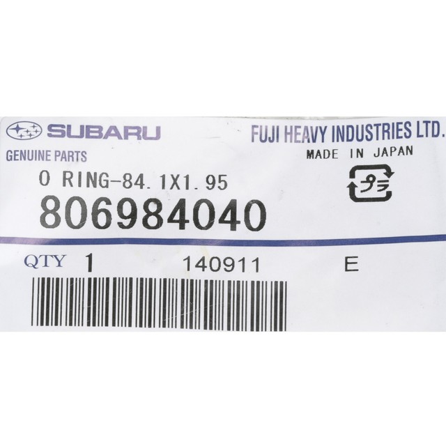 OEM Rear Transmission Differential O-ring Seal 05-14 Subaru 806984040 ...
