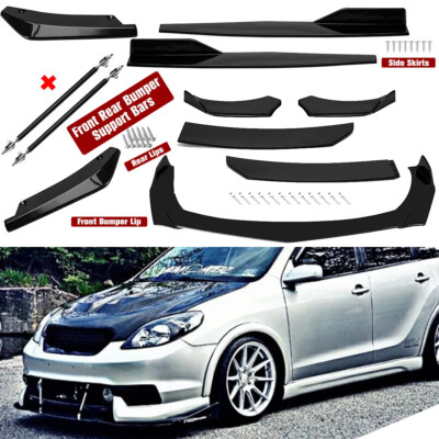 For Toyota Matrix Front Rear Bumper Lip Spoiler Splitter Body Kit Side ...