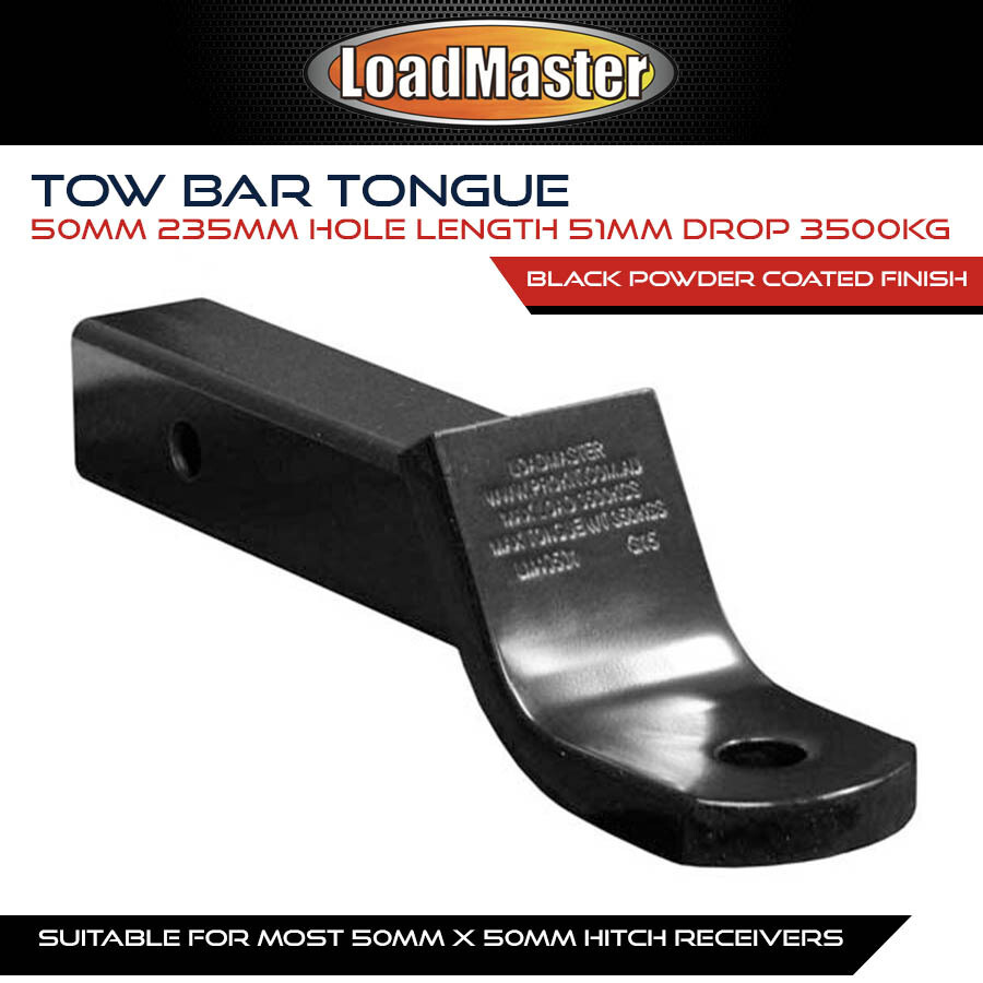 LoadMaster Towbar Tongue Ball Mount Hitch 3500 Load Capacity Heavy Duty Towing | eBay