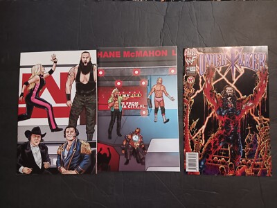 WWE WWF BOOM, CHAOS COMIC BOOK LOT - UNDERTAKER, MCMAHON, VARIANT | eBay