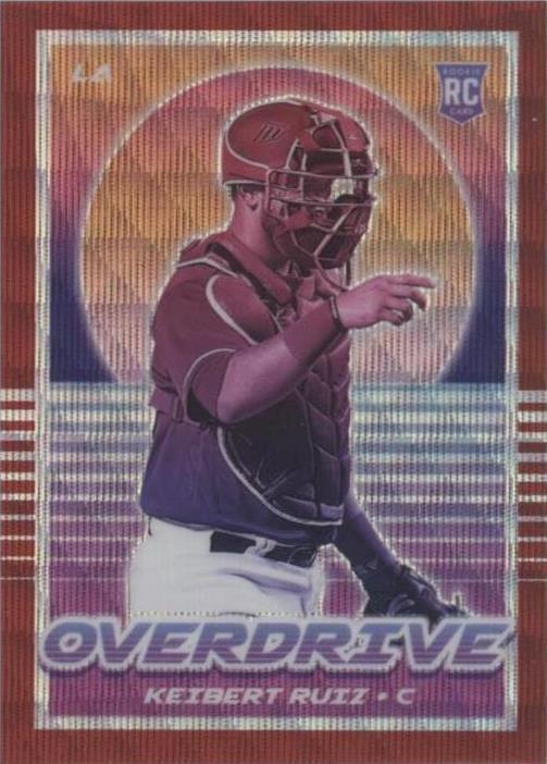 2021 Panini Chronicles - Overdrive Keibert Ruiz #5 Ruby Wave /199 (RC ...