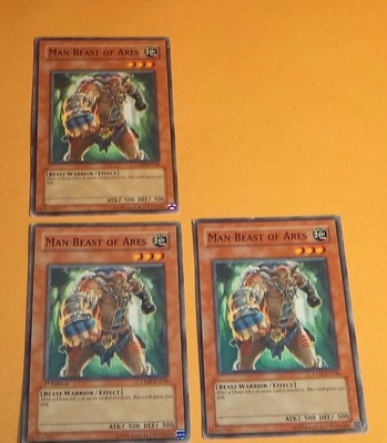 3X Man Beast Of Ares CDIP-EN030 - Yugioh Yu Gi Oh! 3 Playset | eBay
