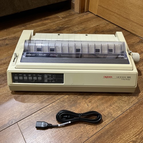 PARTS! Okidata Microline 321 9 Pin Dot Matrix Printer GE8253P | eBay