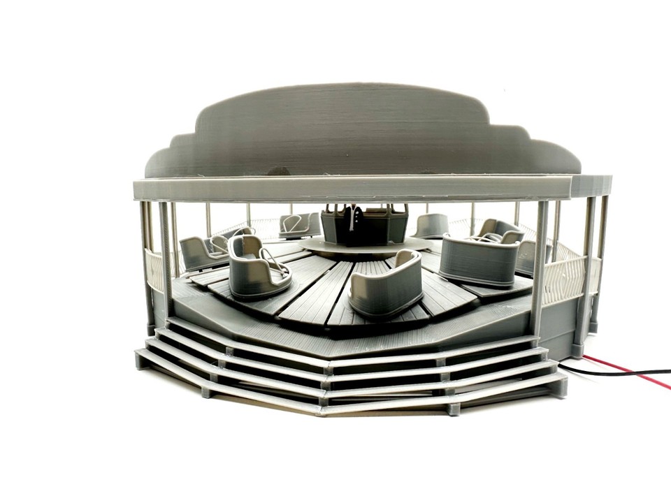 DAPR - OO Gauge Model Kit - Motorised Fairground Waltzer Ride (with LED ...
