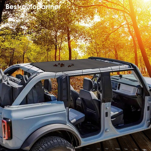 Bikini Roof Mesh Sunshade Top Cover UV Protection For Ford Bronco 2021 ...