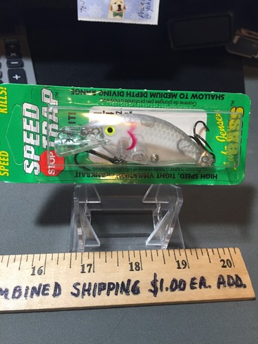 PRE RAPALA LUHR JENSEN 1/4 OZ. SPEED TRAP LURE (EVERCLEAR-RARE) MADE IN ...