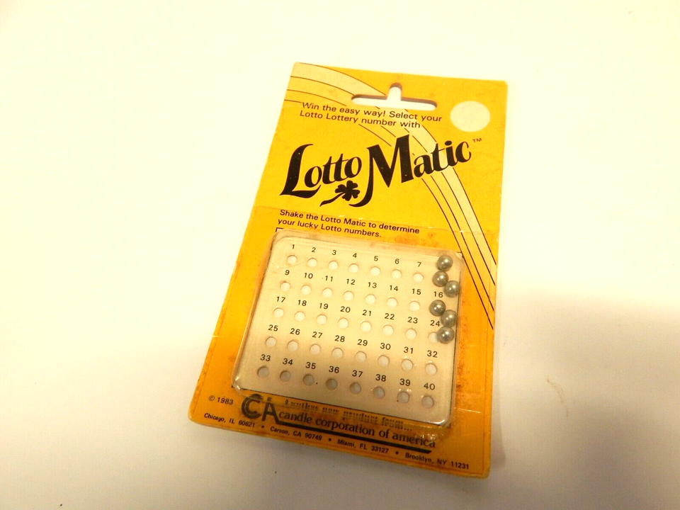 Vintage Lotto Matic Lottery Number Picker 1983 | eBay