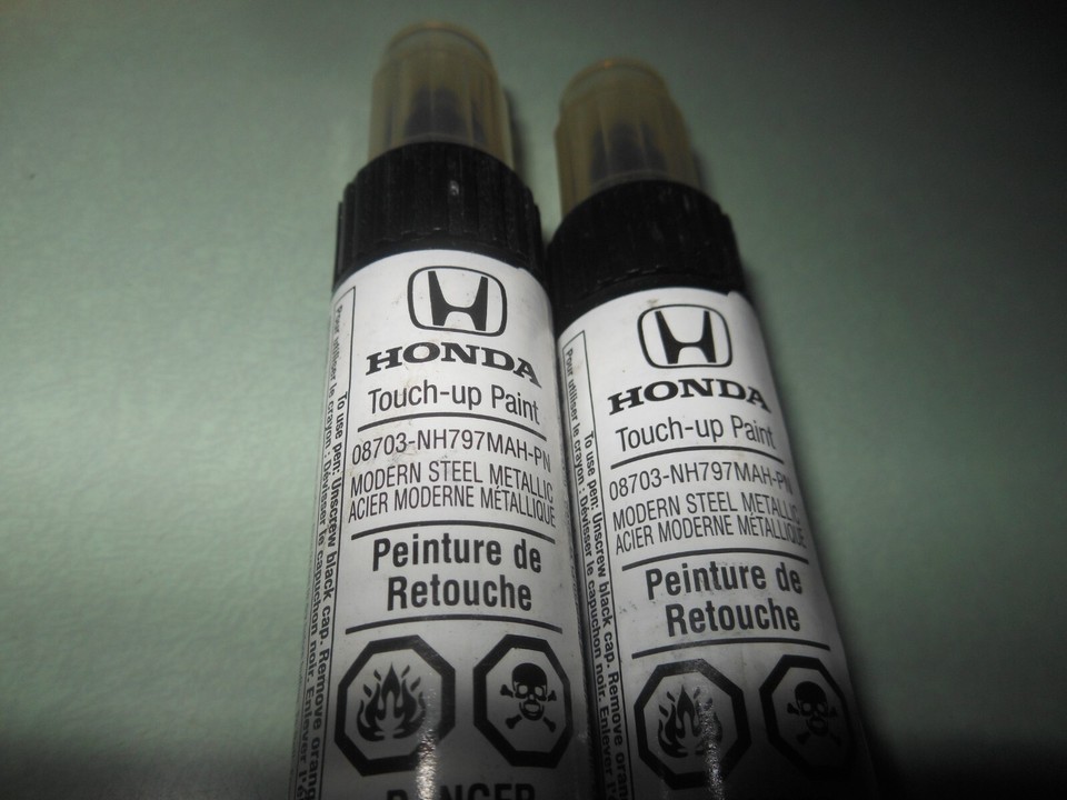 2 NEW OEM Honda Touch-Up Paint Modern Steel Metallic Qty.2 # 08703 ...