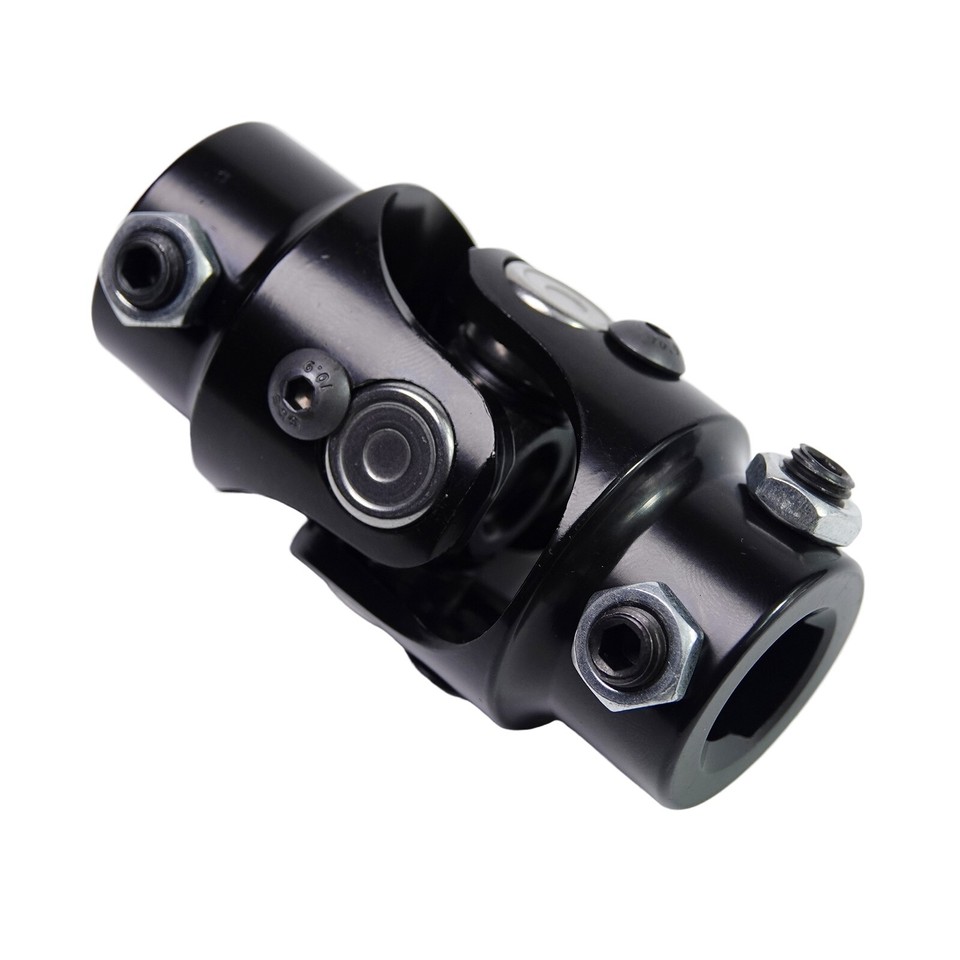 Black 11/16-36 Spline X 3/4" DD Universal Steering Shaft U-Joint ...