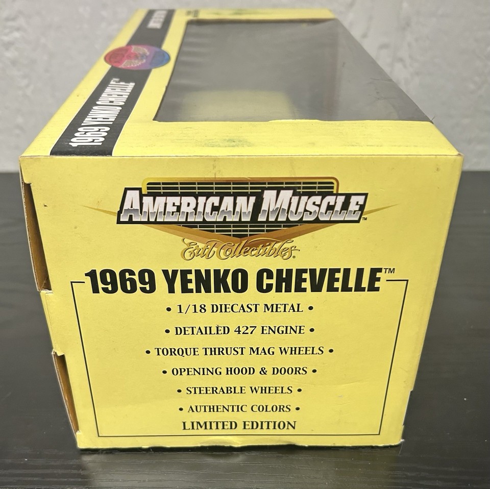 ERTL American Muscle Supercars 1969 Yenko Chevelle 1/18 Limited Edition | eBay