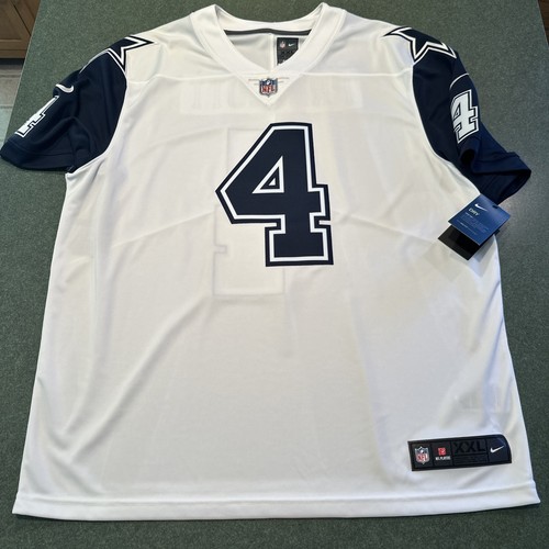 Dak Prescott Dallas Cowboys White Color Rush Jersey NWT XXL 2XL Nike On ...
