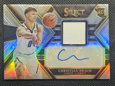 2022-23 Select Christian Braun /199 Auto RPA Rookie Patch Prizm RC #RJA ...