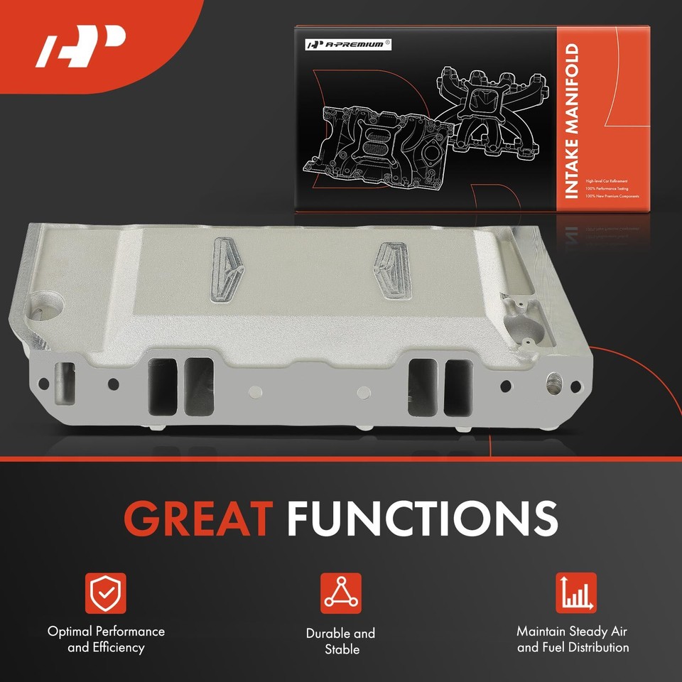 A-Premium Small Block Air Gap Dual Plane Intake Manifold for AMC Jeep ...