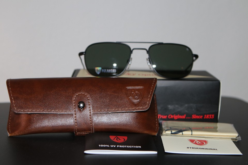American Optical Checkmate Polarized Aviator Tom Cruise Mens Sunglasses ...