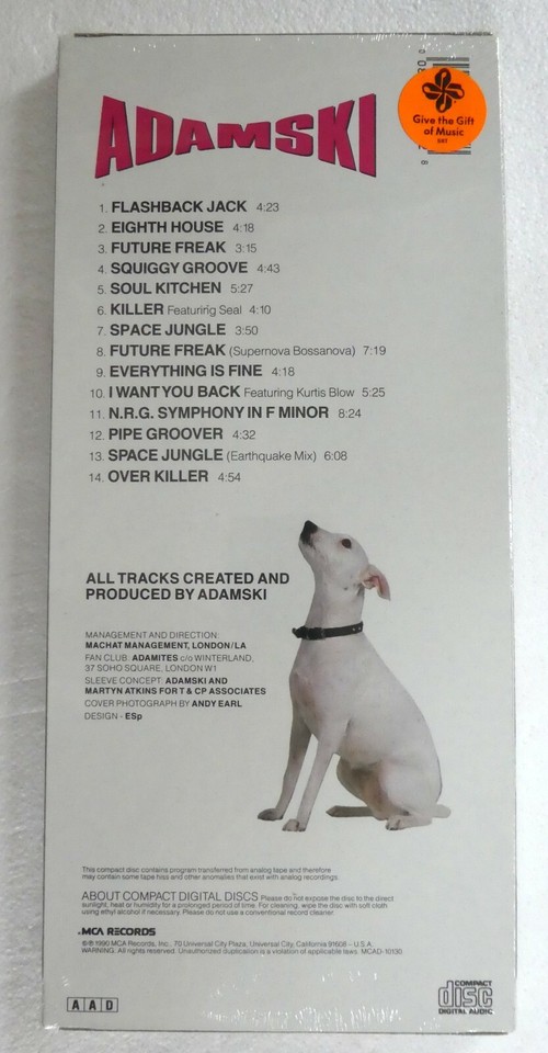 ADAMSKI Dr. Adamski's Musical Pharmacy CD 1990 SEALED LONG BOX Td 37 | eBay