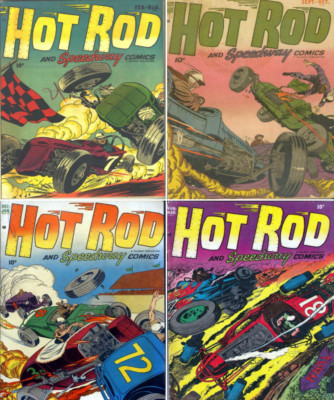 1952 - 1953 Hot Rod and Speedway Comic Book Package - 5 eBooks on CD | eBay