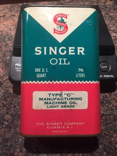 vintage Singer sewing machine oil quart can "Type C" oil | eBay