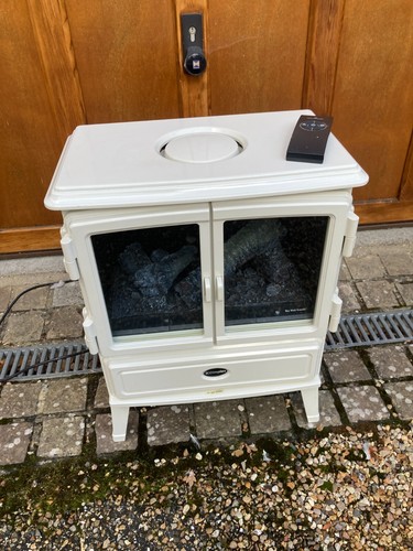 DIMPLEX ELECTRIC FIRE LOG FLAME EFFECT BURNER AUBERRY OPTIMYST REMOTE ...