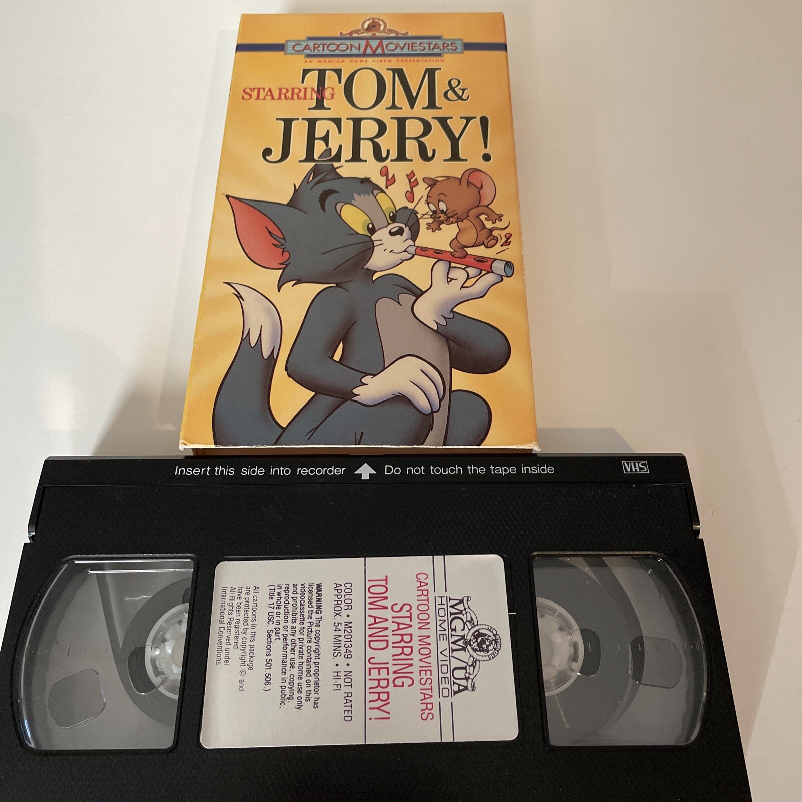 Tom And Jerry CARTOON MOVIESTARS Vintage Animation 1988 VHS Tape Plays ...