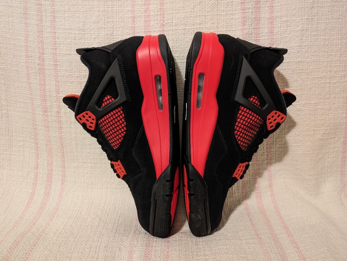 Nike Air Jordan 4 Retro AJ4 Red Thunder Black CT8527 016 Nike Air Jordan 4 Retro AJ4 Red Thunder Black CT8527 016