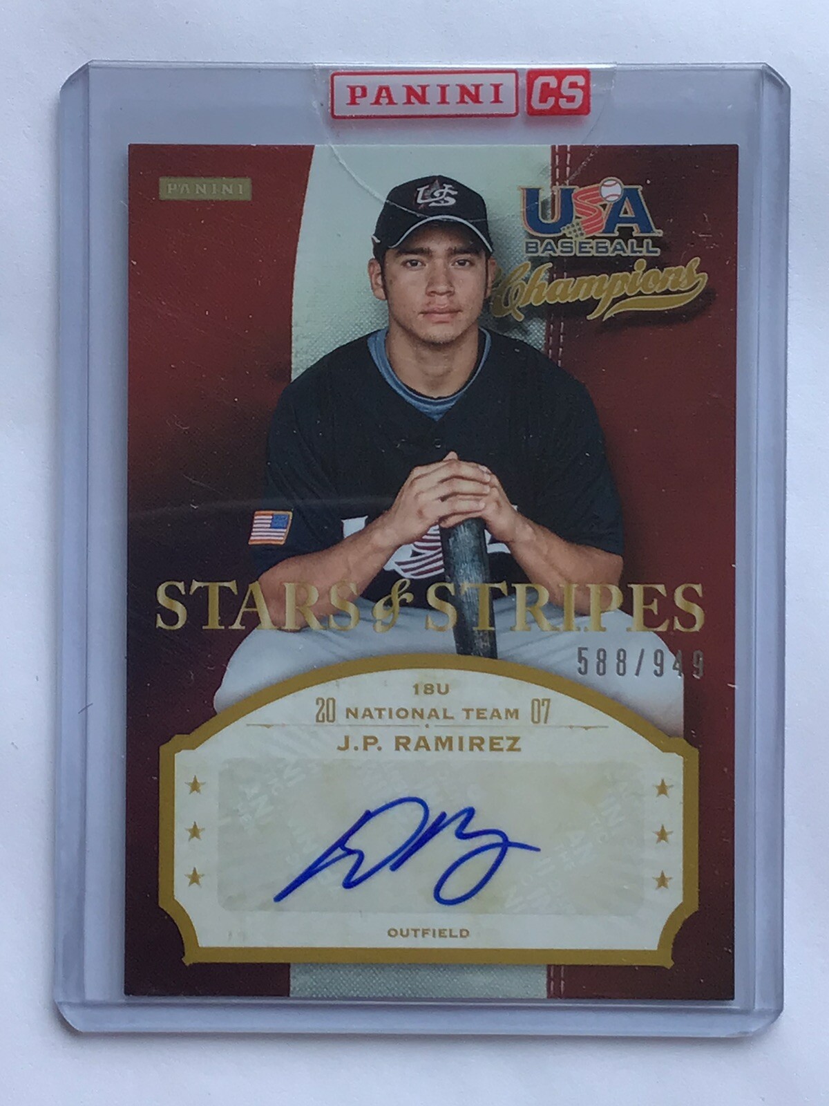 2013 USA Baseball Champions Stars & Stripes JP Ramirez Autograph #588/ ...