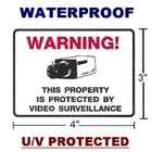 6 HOME SECURITY ALARM WINDOW WARNING STICKERS - BRINKS + SURVEILLANCE ...