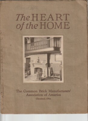 1927 Heart of the Home Fireplace Design Booklet Early 20th C Home ...