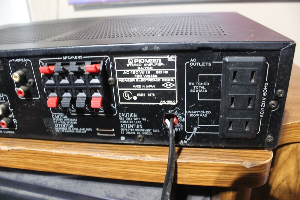 Pioneer SA-750 Integrated Amplifier | Power Amplifier | Phono | Pioneer SA