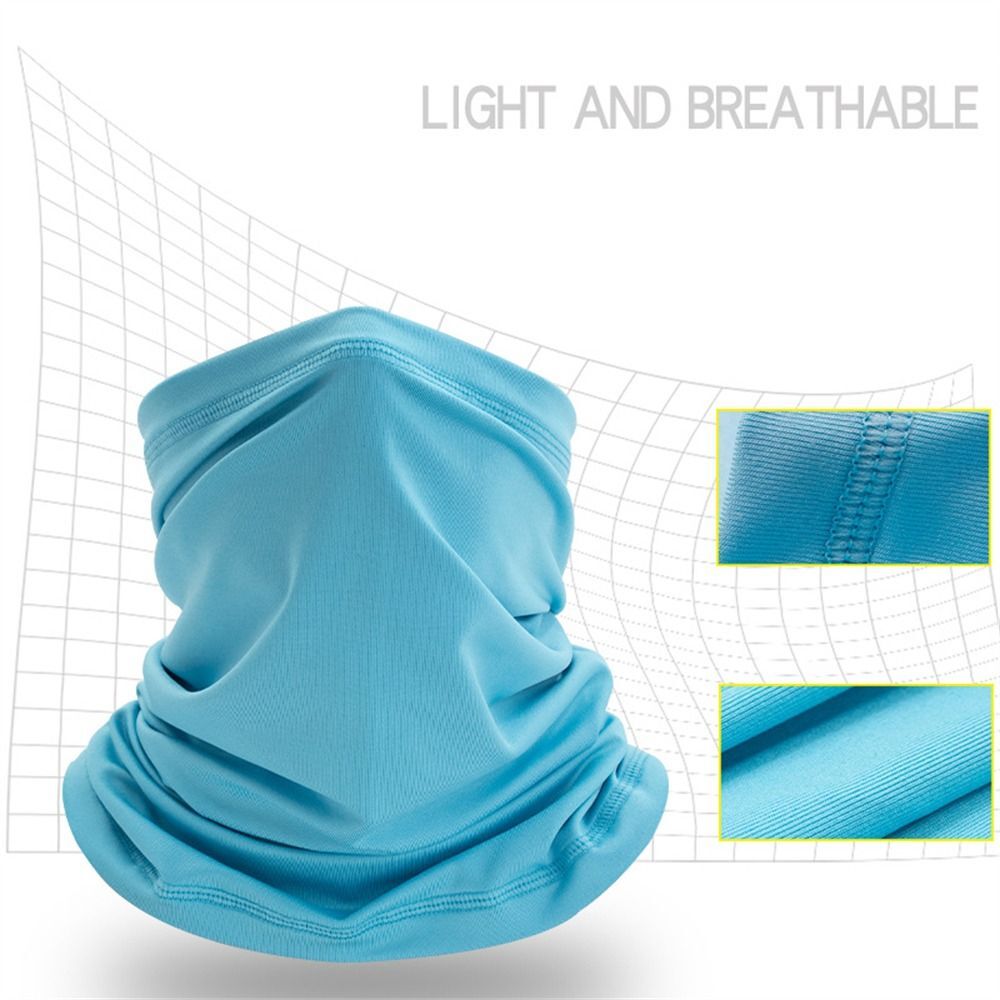 Ice Silk Full Face Mask Sun Protection Neck Gaiter Fashion Balaclava ...