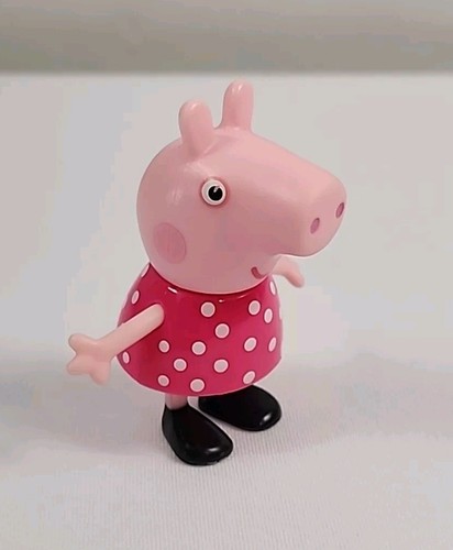 Peppa Pig Figure Pink White Polka Dot Dots Dress Toy | eBay